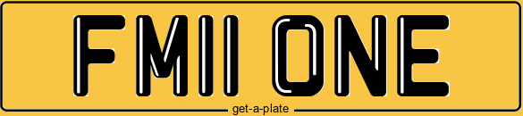 FM11 ONE Current Number Plate For Sale | Buy Now | Plates VIP
