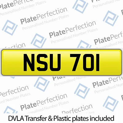 NSU 701 Dateless Number Plate For Sale | Buy Now | Plates VIP