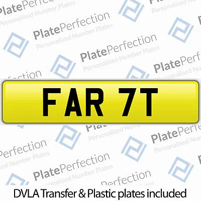 FAR 7T Suffix Number Plate For Sale | Buy Now | Plates VIP