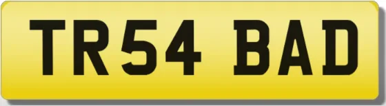 TR 53 BAD Current Number Plate For Sale | Buy Now | Plates VIP