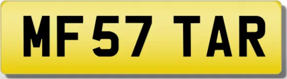 MF 57 TAR Current Number Plate For Sale | Buy Now | Plates VIP