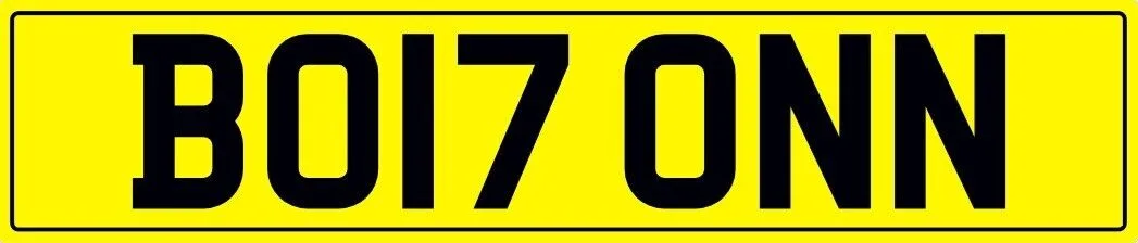 BO17 ONN Current Number Plate For Sale | Buy Now | Plates VIP
