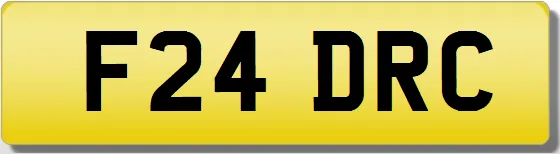 F24 DRC Prefix Number Plate For Sale | Buy Now | Plates VIP